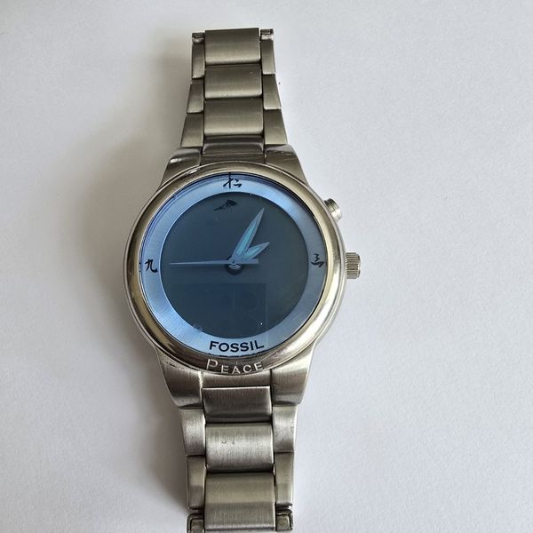 Mens Fossil JR8084 Kanji Peace Quartz Watch | WatchCharts Marketplace