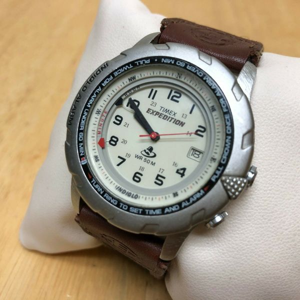 Vintage Timex Expedition Indiglo Alarm Men 50m Analog Quartz Watch Hour~New Batt | WatchCharts ...