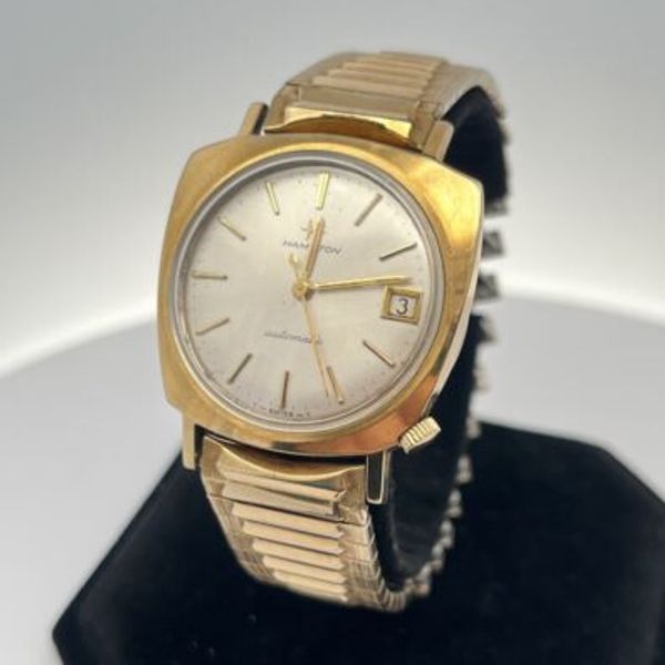 1960â s Hamilton Taurus Automatic 64028-4 10k RGP Bezel 21j 694a ...