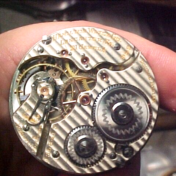 Hamilton 16S 21J 992 Second Model Open Face Lever Set Nickel Movement ...