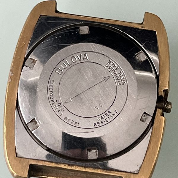 BULOVA N3/N4 Automatic 23J Day Date 11AOACB Swiss Menâ s Gold Tone ...