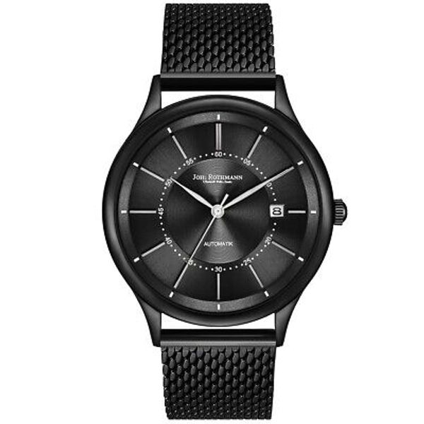 Joh. Rothmann Men's Automatic Watch Modern I. Black Stainless Steel ...