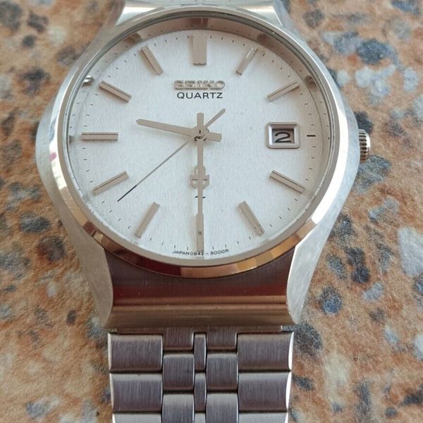 Vintage Seiko Quartz JDM 0842 8000 July 1975 Textured Dial ...