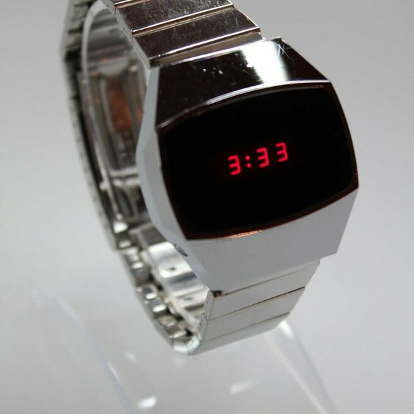 vintage TIMEX SSQ Digitaluhr * LED Uhr TIMEX H CELLS * 70er Timex LED ...