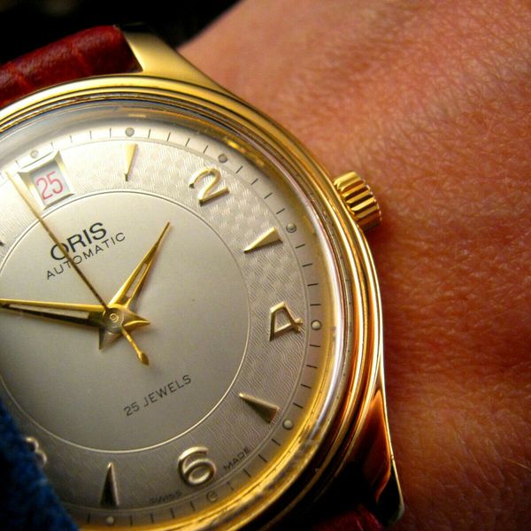 2002 ORIS SA 633 7445 AUTOMATIC Exhibition Classic Men’s 33mm Midsize ...