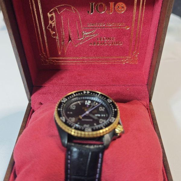 Seiko JoJo Collaboration Watch Abbacchio Limited Edition Leather Band ...