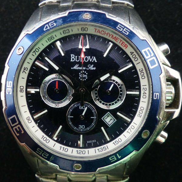 BULOVA MARINE STAR C835215 BATTERY MENS WATCH | WatchCharts Marketplace