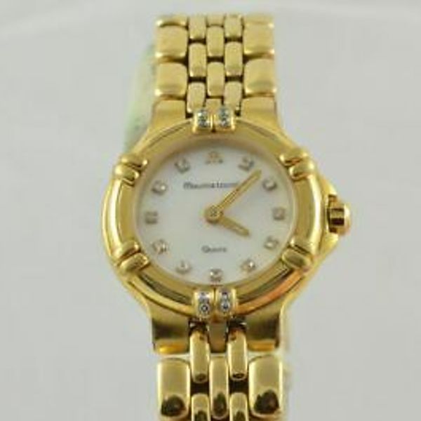 Maurice Lacroix Calypso Ladies Watch Steel Gold Plated 42426 Pearl ...