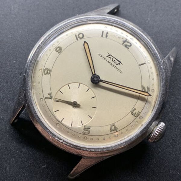 Rare 1947 SS Tissot Radium Radial Dial Cal.27-3 Ref 6445-3 ...