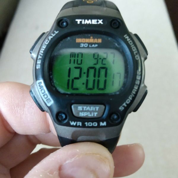 MENS Timex Iron Man 854 Triathlon 30 Lap Digital Watch Ironman - Works great | WatchCharts ...