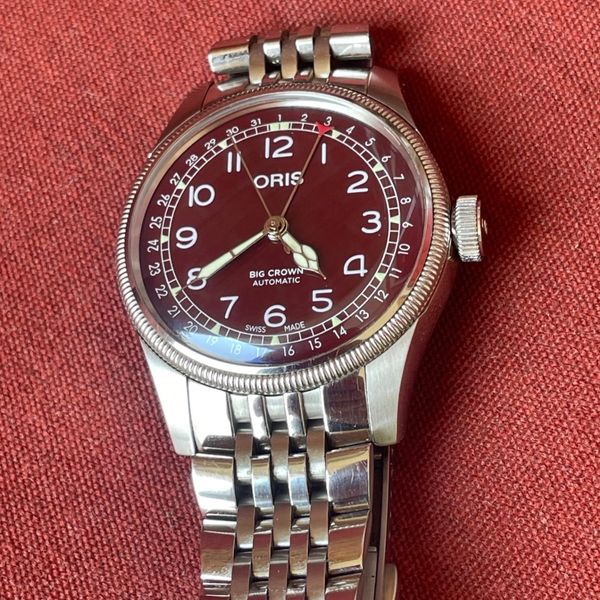 ORIGINAL SWISS MADE ORIS BIG CROWN POINTER DATE AUTOMATIC WATCH ...