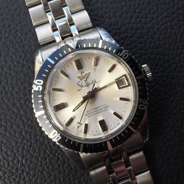 SOLD REDUCED: 1960's Sheffield Diver, Beautiful Full Guilloche Dial ...