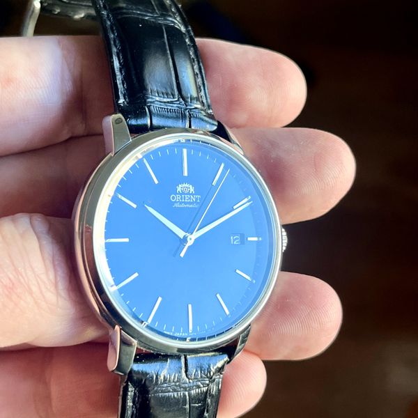 Orient Maestro Automatic Watch Blue Dial AC0E04L Leather strap, looks ...