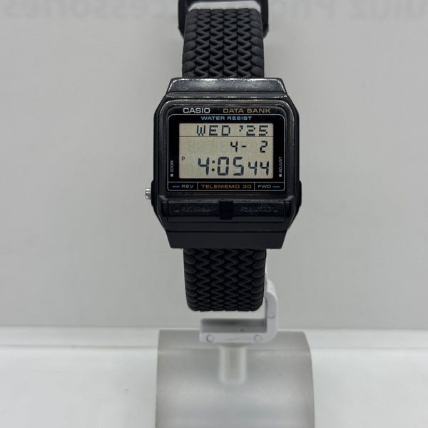 Vintage Casio DB-31 Mod 871 Alarm Data Bank Telememo Wrist Watch Japan ...