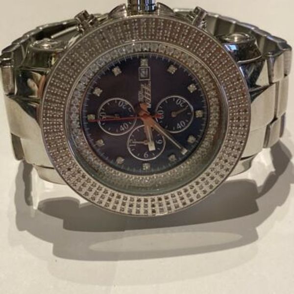 Freeze Mens Watch F6088 Diamond Dial Bezel Chronograph New Battery 2 ...
