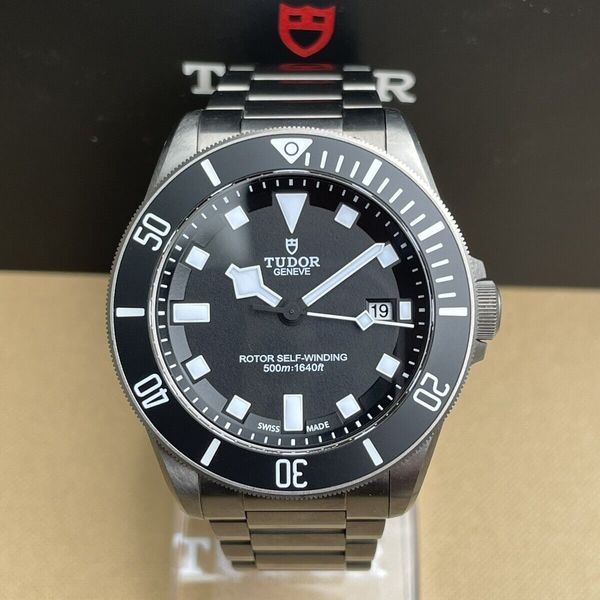 FS: TUDOR Pelagos Titanium Diver 25500TN Black 2-Liner Dial — Complete ...