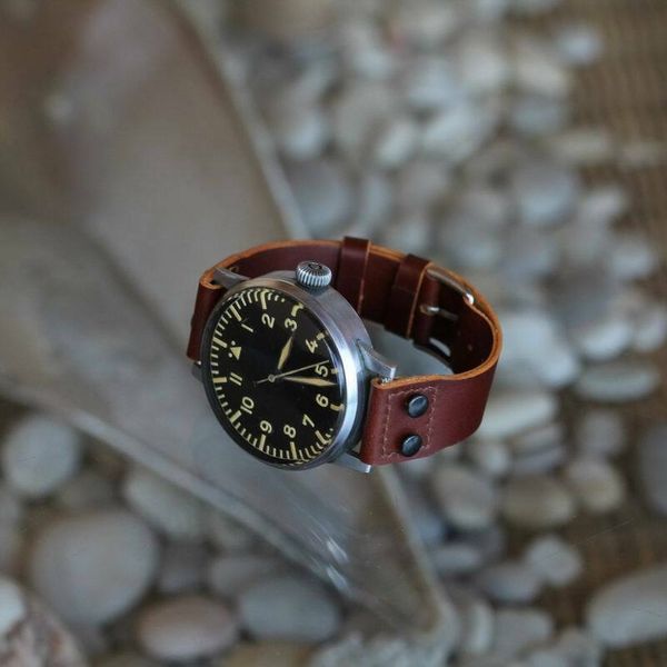 Vintage large WWII German Laco 1941 Luftwaffe Military Pilot's Watch ...