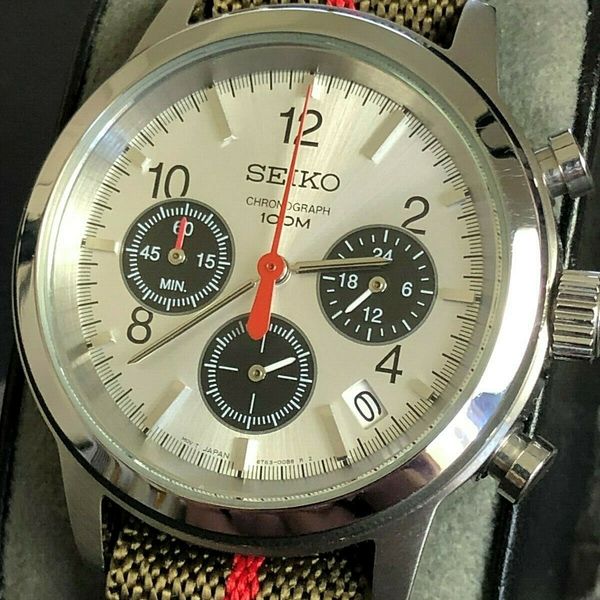 Seiko chronograph meca quartz watch very rare VHTF discontinued model SSB003p1 | WatchCharts ...