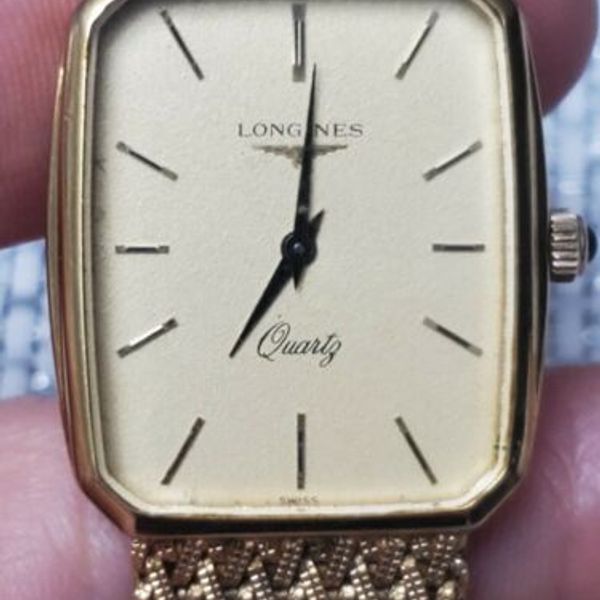 Vintage Longines Gold Plated Quartz Mens Watch | WatchCharts