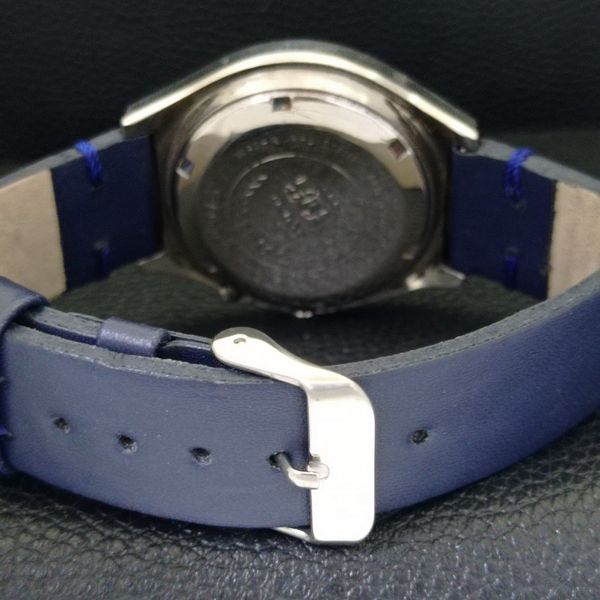 VINTAGE ORIENT AUTOMATIC 46943 JAPAN MENS BLUE COLOR DIAL WATCH a700629 ...