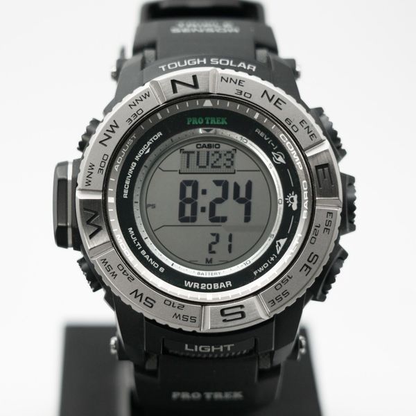 Casio Pro Trek Solar Digital Watch Compass Barometer Thermometer PRW ...
