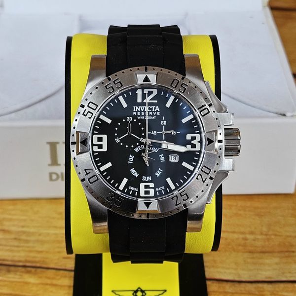 Invicta Reserve Excursion 50mm Swiss Quartz Chronograph Day Date New ...