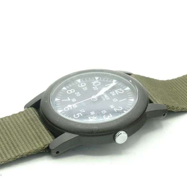 Timex MacGyver Field Camper Menâ s 34mm Quartz Watch Military Olive ...