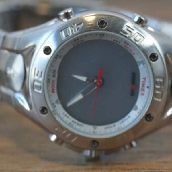 Timex ironman T56371 triathlon watch stranger than fiction working read ...