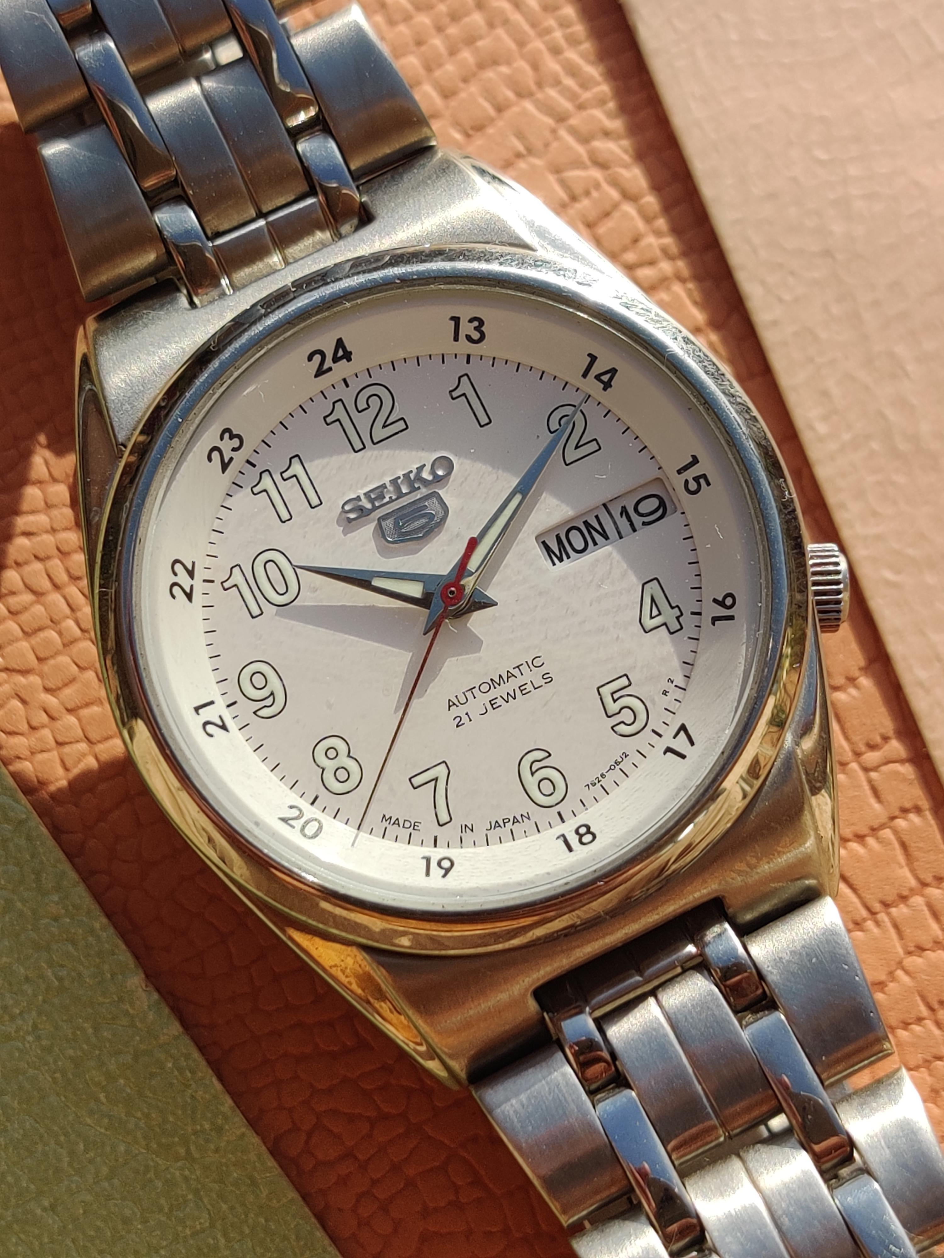 [WTS] JDM Seiko 5 Automatic White Railway Dial - SNK579 | WatchCharts ...