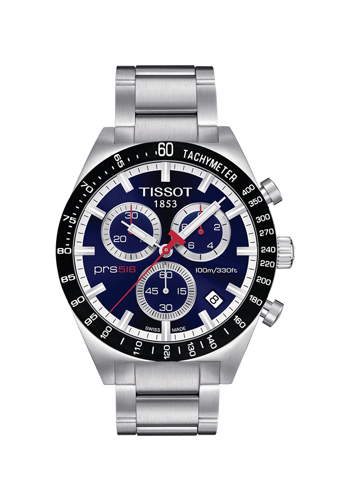 Tissot PRS 516 Quartz Chronograph Blue (T044.417.21.041.00) Market ...