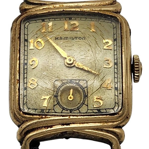 Vintage HAMILTON 10k Gold Filled Men's 980 Wristwatch 17 Jewels ...
