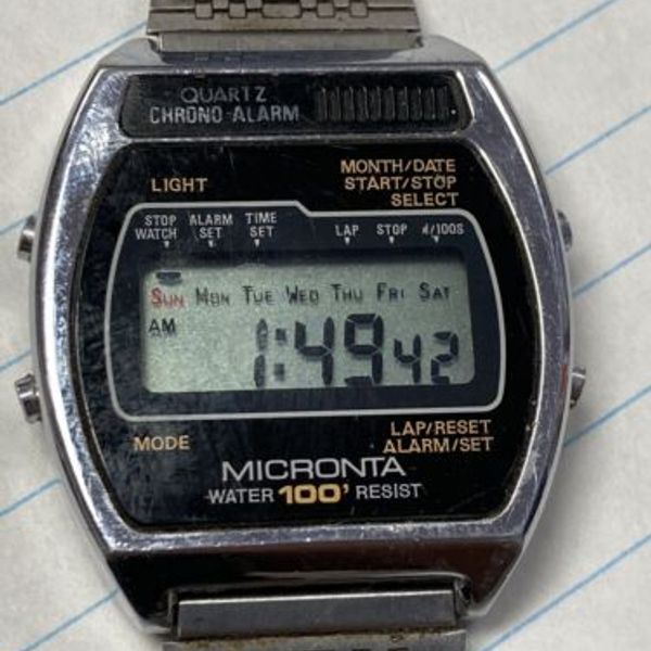 Micronta Vintage Digital Watch Radio Shack Tandy NEW BATTERY | WatchCharts