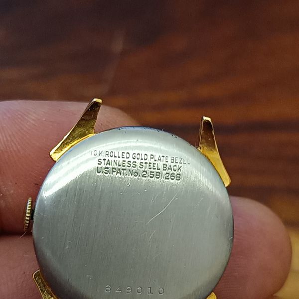 Vintage 1950s Benrus Pointer Date Calendar Watch â 10K Rolled Gold ...