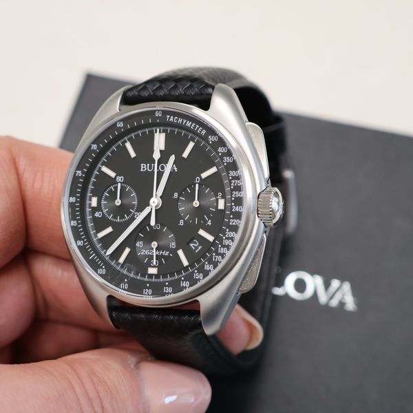 BULOVA LUNAR PILOT CHRONO APOLLO 15 WATCH FLAWLESS NEVER WORN IN PUBLIC ...