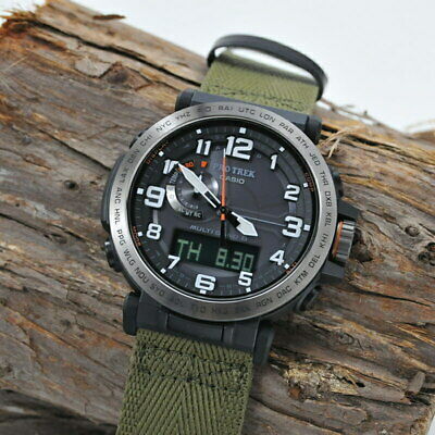 Casio protrek prw-6600yb-3er altimeter, barometer, thermometer solar ...