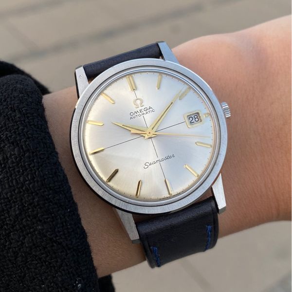 Rare Omega Seamaster Date With Portuguese Stamp - White Crosshair ...