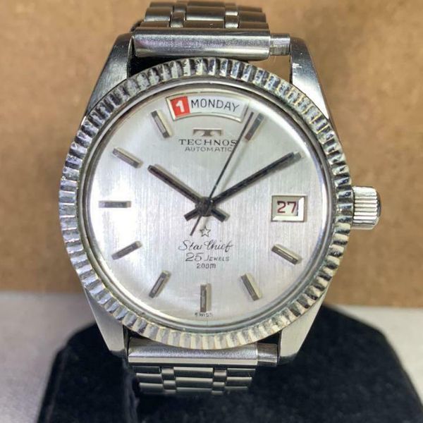 Vintage Technos STAR CHIEF Automatic 25Jewels Mens Watch | WatchCharts ...