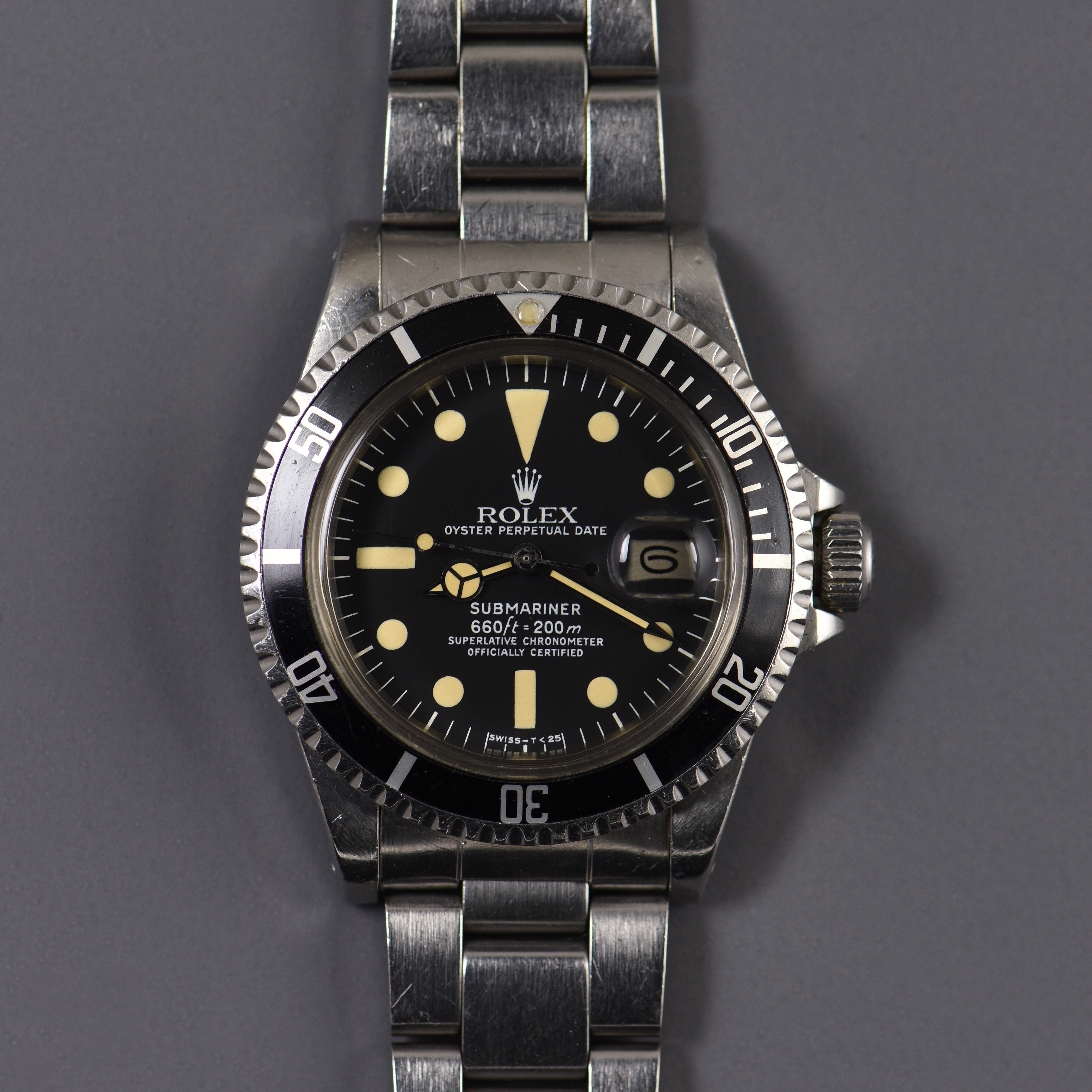 SOLD 1979 Rolex 1680 White Submariner 5.9 Mil. MKI Dial with Beautiful ...