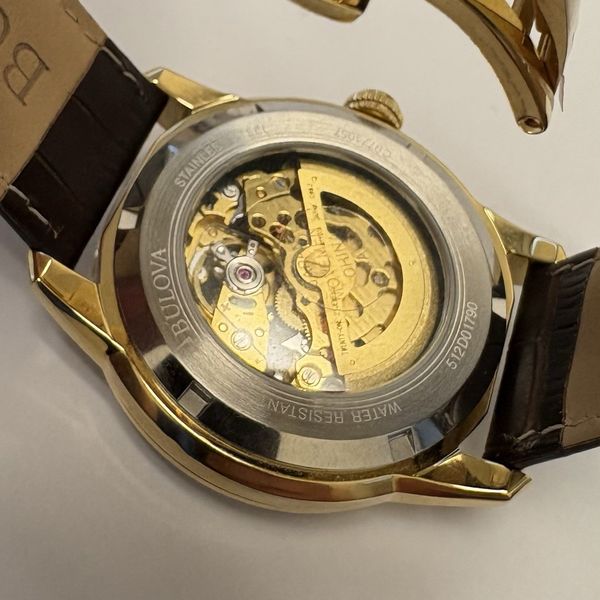 Bulova Classic Sutton Skeleton White Dial Automatic 97A138 Men's Watch ...