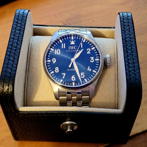 FS: IWC Big Pilot 43 Blue on Bracelet - Full Kit, 2030 Warranty, Extra ...