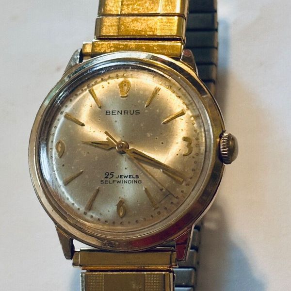 Vintage Menâ s Watch Benrus 25 Jewels Self Winding | WatchCharts ...