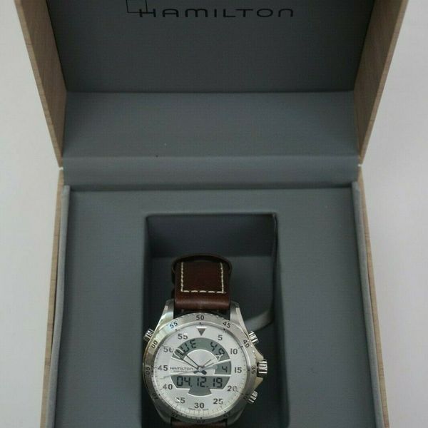 Hamilton Khaki Pilot Aviation Flight Timer Quartz Watch H645140 E20.321 ...