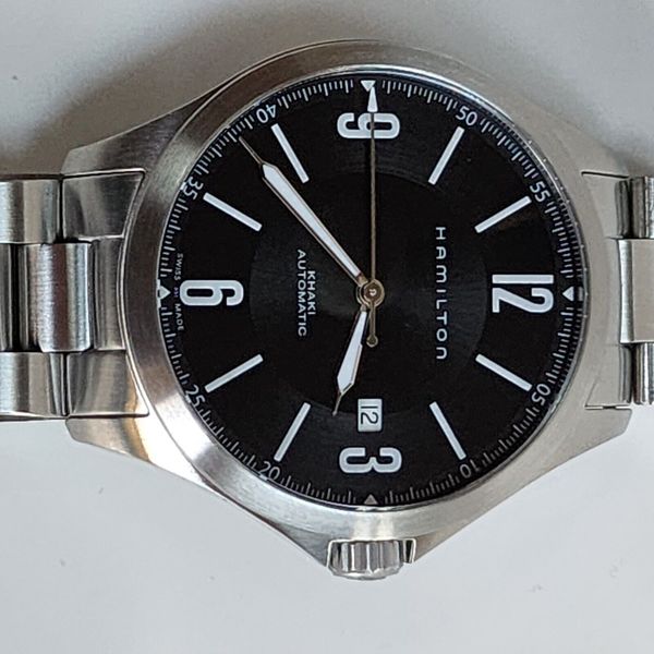 Hamilton Khaki Aviation Watch, Black Dial, ETA 2824 Auto, Swiss Made ...