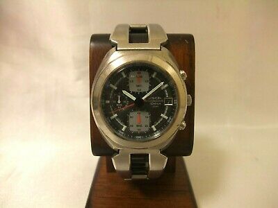 SEIKO ALBA AKA V657-6030 QUARTZ MEN'S Watch Good Condition Black Face ...