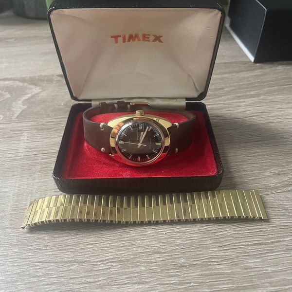 Timex Automatic Day Date, 1970s, Excellent Condition, Original Box, FWO ...