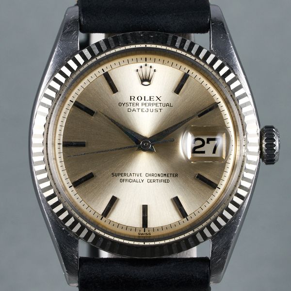 FS: 1962 Rolex Datejust Ref: 1601 Silver Swiss Only Non-Luminous Dial ...