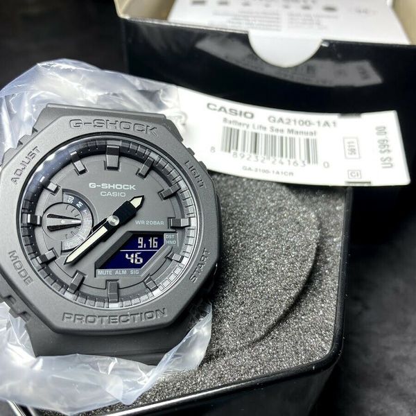Casio G-Shock GA-2100-1A1 CasiOak BRAND NEW BNIB Digital Analog Watch GA21001A1 | WatchCharts ...