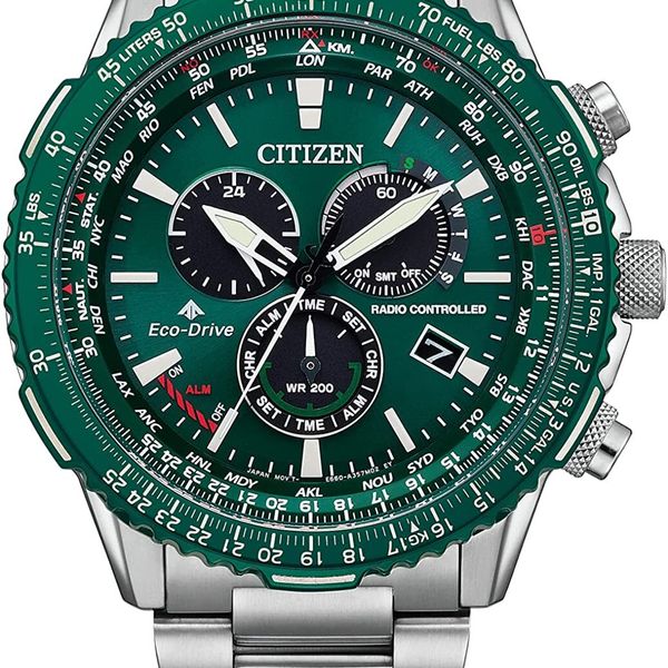 Citizen Promaster Sky CB5004-59W Green Radio Eco-Drive Direct Flight ...