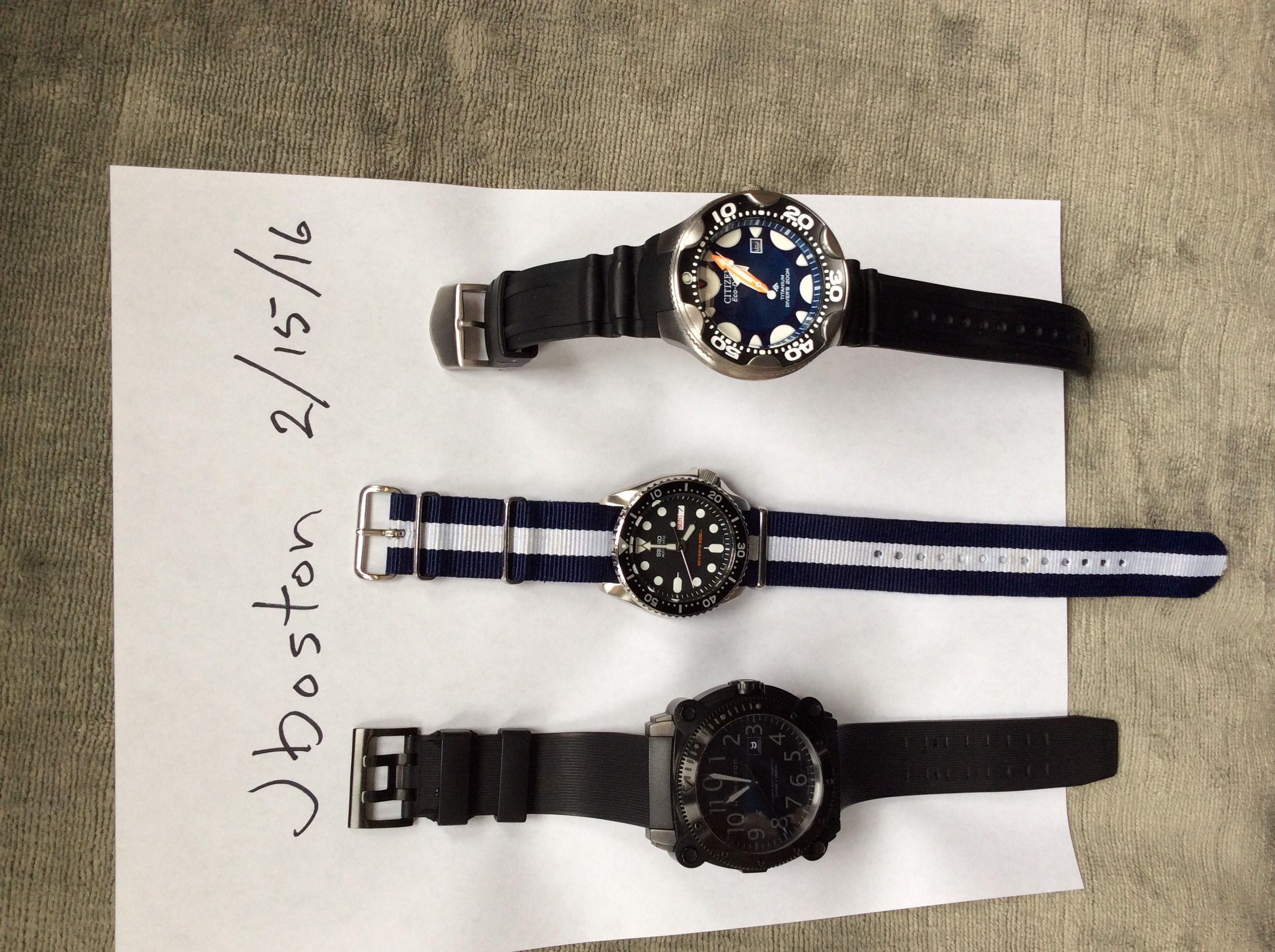 FSOT: Hamilton "Martian", Seiko SKX007, Citizen Orca. | WatchCharts