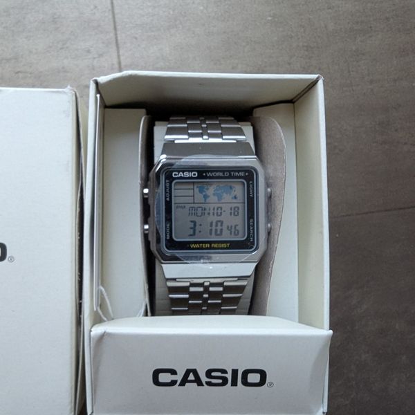 Casio World Time Digital Watch A500WEA-1EF New (Box not great) | WatchCharts Marketplace